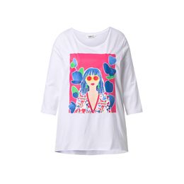 Angel of Style Shirt Damen Gr&ouml;&szlig;e XL blau / hellgr&uuml;n / pink / wei&szlig;