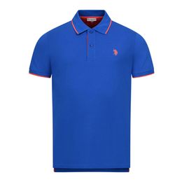U.S. Polo Assn. Poloshirt Herren Gr&ouml;&szlig;e S royalblau / rot