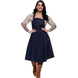 Queen Kerosin Kleid 'Josie' Damen Gr&ouml;&szlig;e 42 blau Sommerkleid