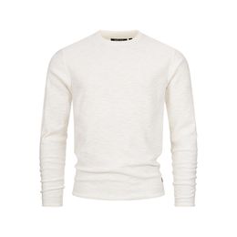 INDICODE Jeans Pullover ' Macedonio ' Herren Gr&ouml;&szlig;e M wei&szlig;