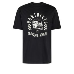 adidas Performance Performance Shirt 'AUDI REVOLUT F1 TEAM GABRIEL BORTOLETO GRAFIK II' male size XL Black / White
