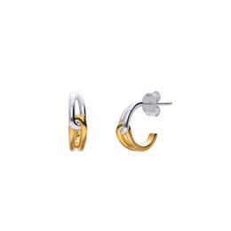 Lucardi Ohrringe 'Schick' Damen Gr&ouml;&szlig;e Onesize gold / silber