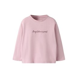 Name It Shirt 'NMFRearaja' M&auml;dchen Gr&ouml;&szlig;e 122/128 dunkelgelb / rosa / merlot / wei&szlig;