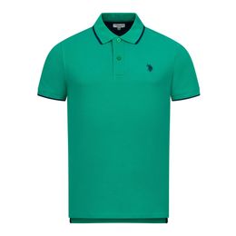 U.S. Polo Assn. Poloshirt Herren Gr&ouml;&szlig;e S navy / limette