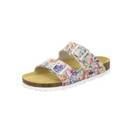 AFS-Schuhe Pantolette 'Pantoletten Damen Zweischnaller paint' Damen Gr&ouml;&szlig;e 42 bunt