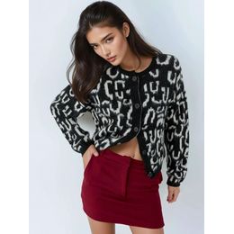 My Fashion Strickjacke 'Strickjacken' Damen Gr&ouml;&szlig;e S/L schwarz