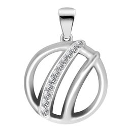 Akzent Pendant '"Kaida" aus 925 Sterlingsilber, rhodiniert, langlebig' female size One size Silver