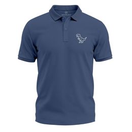 Neverless Shirt 'Polygon T-Rex' Herren Gr&ouml;&szlig;e XXL blau