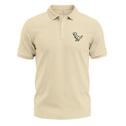 Neverless Shirt 'Polygon T-Rex' male size XS Beige