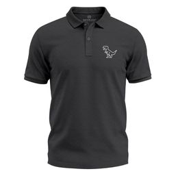 Neverless Shirt 'Polygon T-Rex' male size XXXL Dark grey