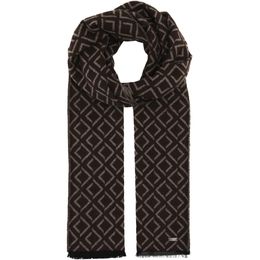 Bugatti Schal Herren Gr&ouml;&szlig;e One Size beige / dunkelbraun