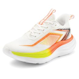 John Devin Sneaker Damen Gr&ouml;&szlig;e 45 hellgelb / dunkelorange / schwarz / wei&szlig; Sommerschuhe