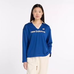 New Balance Shirt Damen Gr&ouml;&szlig;e XL saphir / hellgelb