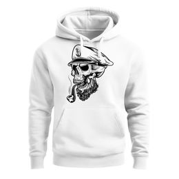 Neverless Sweatshirt 'Captain Skull 2' male size M White