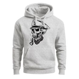 Neverless Sweatshirt 'Captain Skull 2' Herren Gr&ouml;&szlig;e S grau