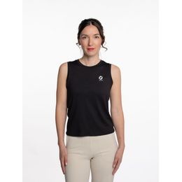Mymotus Sporttop 'mymotu , ladies top with details, YW11' Damen Gr&ouml;&szlig;e L schwarz