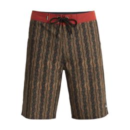 Quiksilver Boardshorts 'Surfsilk Straight 20' Herren Gr&ouml;&szlig;e L/XL braun / rot / schwarz