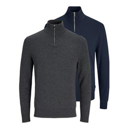 Jack & Jones Jack & Jones Pullover 'Emil Knit' Herren Gr&ouml;&szlig;e XXL rauchgrau