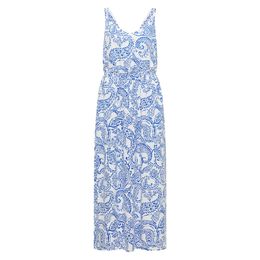 Cecil Maxikleid mit V-Neck und Print Damen Gr&ouml;&szlig;e 34 offwhite Sommerkleid