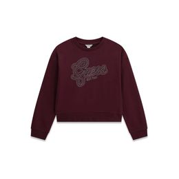 Guess Sweatshirt M&auml;dchen Gr&ouml;&szlig;e 158 bordeaux / silber