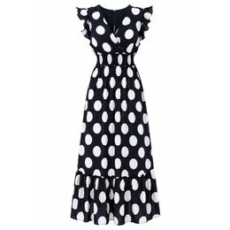 Elara Kleid Damen Gr&ouml;&szlig;e 40/42 schwarz / wei&szlig; Sommerkleid