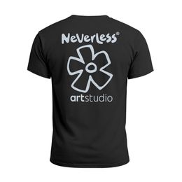 Neverless Shirt 'Minimal Blossom' Herren Gr&ouml;&szlig;e XXL schwarz