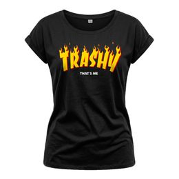Makaya Shirt 'Trashy' Damen Gr&ouml;&szlig;e XXL schwarz