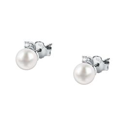 FAVS. FAVS Ohrringe Damen Gr&ouml;&szlig;e One Size silber / wei&szlig;