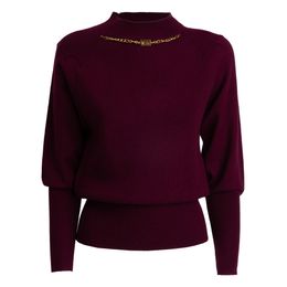 Influencer Pullover Damen Gr&ouml;&szlig;e M beere