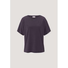 hessnatur T-Shirt Oversize aus TENCEL Lyocell und Bio-Baumwolle in dunkle traube | Gr.: XL