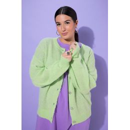 Studio Untold Strickjacke Damen Gr&ouml;&szlig;e XXXL/4XL pastellgr&uuml;n