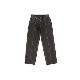 Dr. Denim Jeans 'Nika Mid Straight Worker' Damen Gr&ouml;&szlig;e 28 black denim