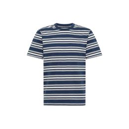 Mustang Shirt 'Austin' male size XXL marine blue / Grey / White
