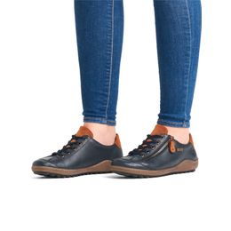 Remonte Damen Schn&uuml;rschuh, Blau, Gr. 37, Sneakers & Schn&uuml;rer, Material: Glattleder