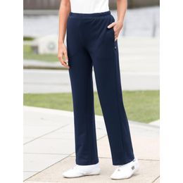 Hajo Damen Freizeithose, Blau, Gr. 38, Jogginghosen, Material: Baumwolle