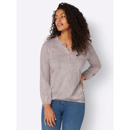 Heine Damen Langarmshirt, Rosa, Gr. 40, Langarm-Shirts, Material: Baumwolle