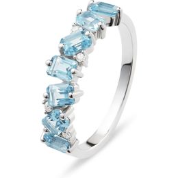 Christ Ring Damen Gr&ouml;&szlig;e 50 blau / wei&szlig;
