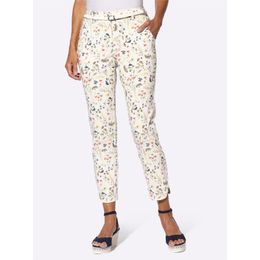 Heine Damen Druckhose, Gr&uuml;n, Gr. 40, 7/8-Hose, Material: Viskose