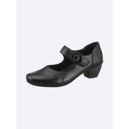 Rieker Pumps, Schwarz, Gr. 39, Damen, Pumps, Material: Glattleder, Lederimitat