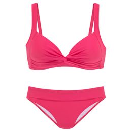 Lascana Triangel-Bikini, Rot, Gr. 40B, Damen, Triangel-Bikinis, Material: Polyamid, Elasthan