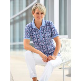 Heine Damen Poloshirt, Blau, Gr. 40, T-Shirts, 100% Baumwolle
