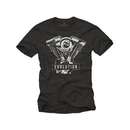 Makaya Shirt 'EVO Motor' Herren Gr&ouml;&szlig;e S schwarz