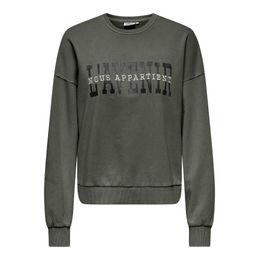 Only Sweatshirt 'ONLPenelope' female size M Fir / Black / White