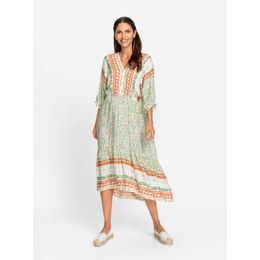 Heine Sommer-Kleid, Natur, Gr. 19, Damen, Strandkleider, Material: Viskose