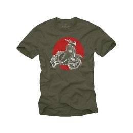 Makaya Shirt 'Race Scooter' Herren Gr&ouml;&szlig;e 5XL gr&uuml;n