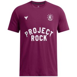 Under Armour - "Project Rock" T-Shirt f&uuml;r Herren (Violett)