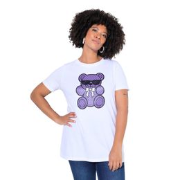 Angel of Style Shirt Damen Gr&ouml;&szlig;e 7XL lila / wei&szlig;