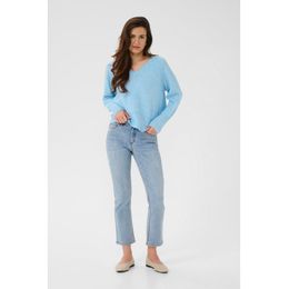 Kaffe Strickpullover KAniel Baggy fit in Powder Blue Melange | Gr.: M