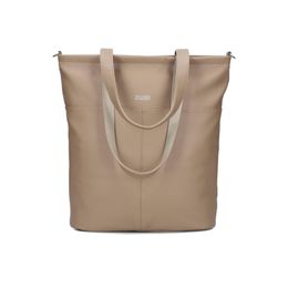 Zwei Shopper 'MADEMOISELLE' Damen Gr&ouml;&szlig;e One Size hellbraun