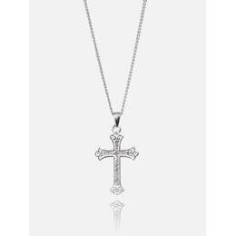 Warpedsense Kette 'Kreuz' Herren Gr&ouml;&szlig;e 60cm silber